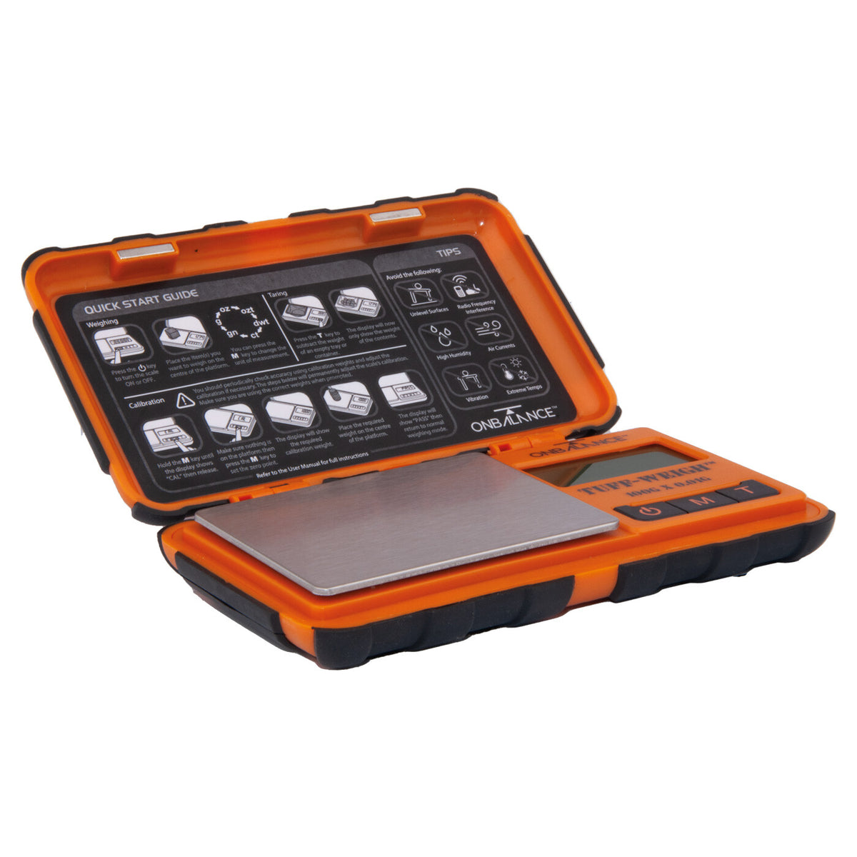 Tuff-Weigh-200 Scale Orange/Black 100 x 0.01gr