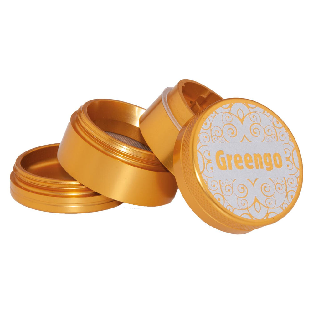 Greengo grinder, 4-dl, 40 mm, gold | Grasscompany.com