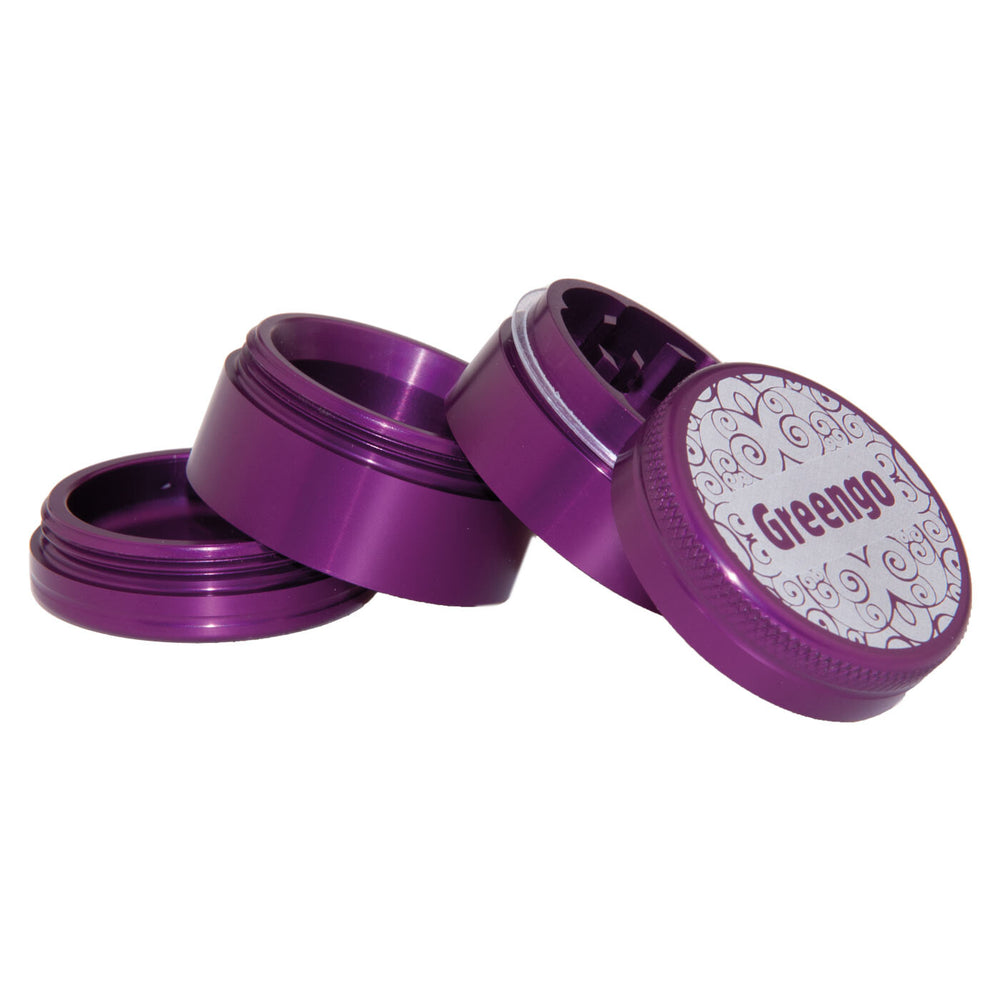Greengo grinder, 4-dl, 40 mm, paars | Grasscompany.com