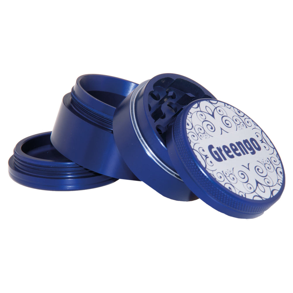 Greengo grinder, 4-dl, 50 mm, blauw | Grasscompany.com