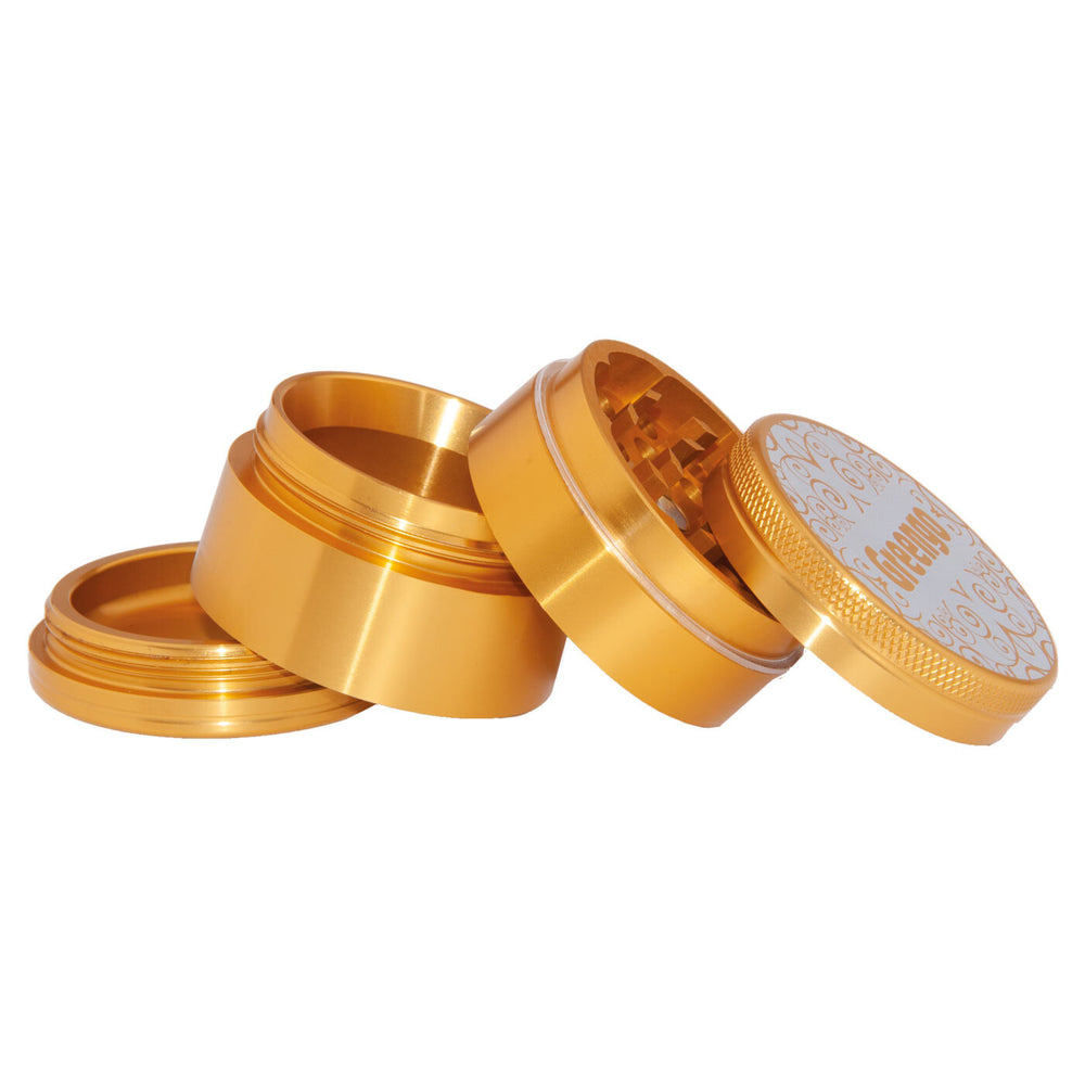 Greengo grinder, 4-dl, 50 mm, goud | Grasscompany.com