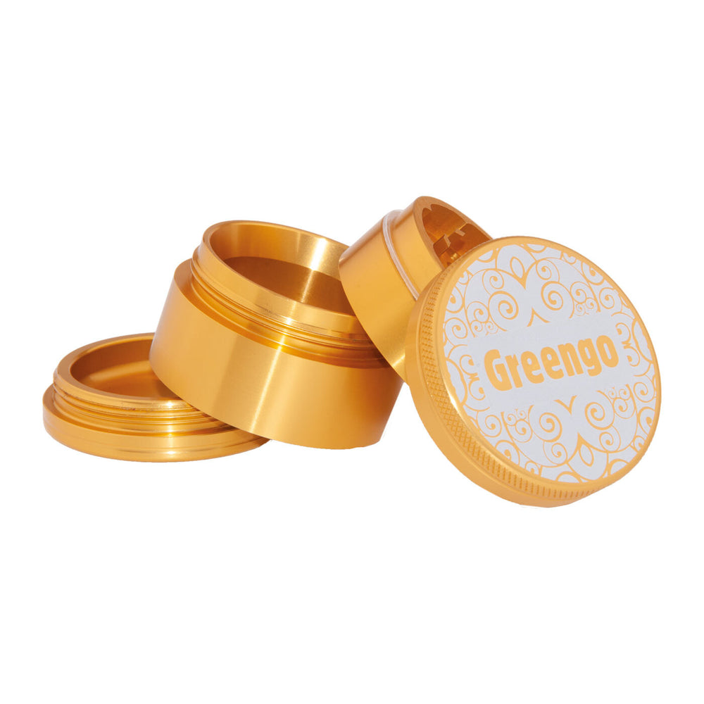 Greengo grinder, 4 parts, 50 mm, gold | Grasscompany.com