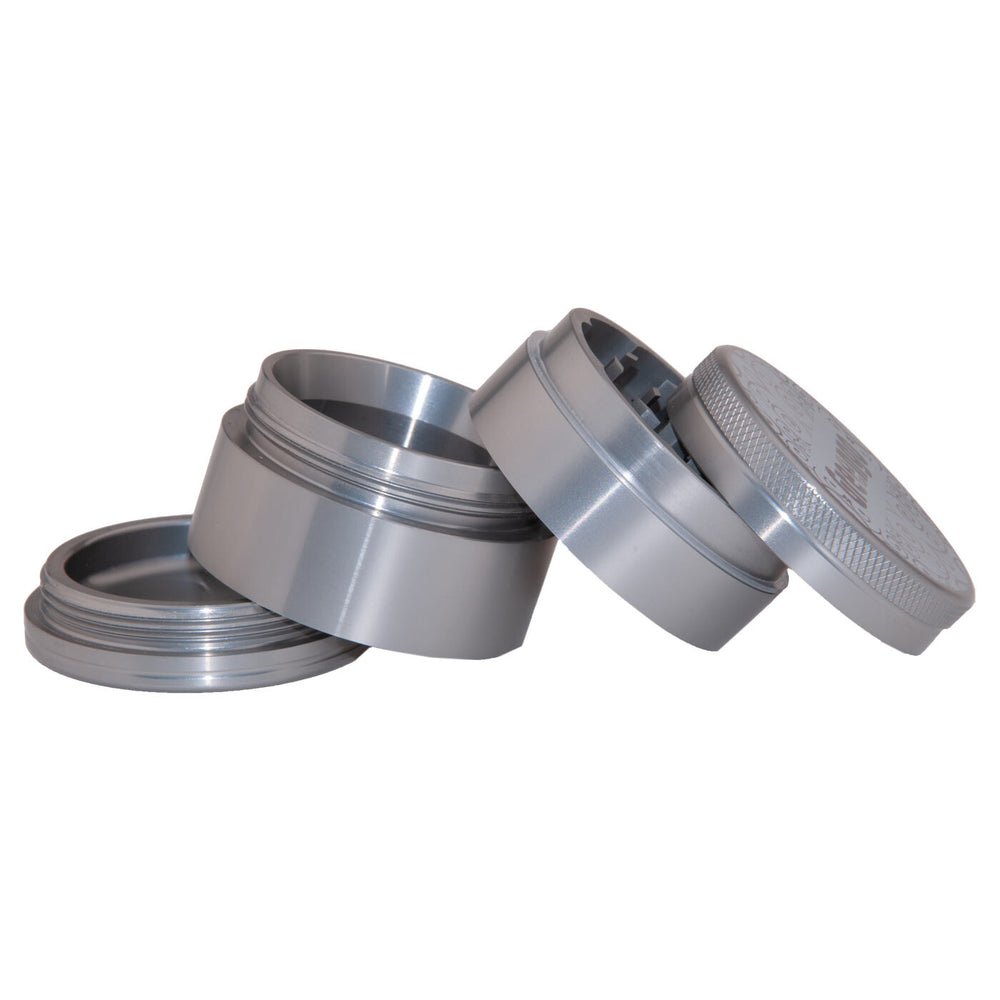 Greengo grinder, 4-dl, 50 mm, grijs | Grasscompany.com