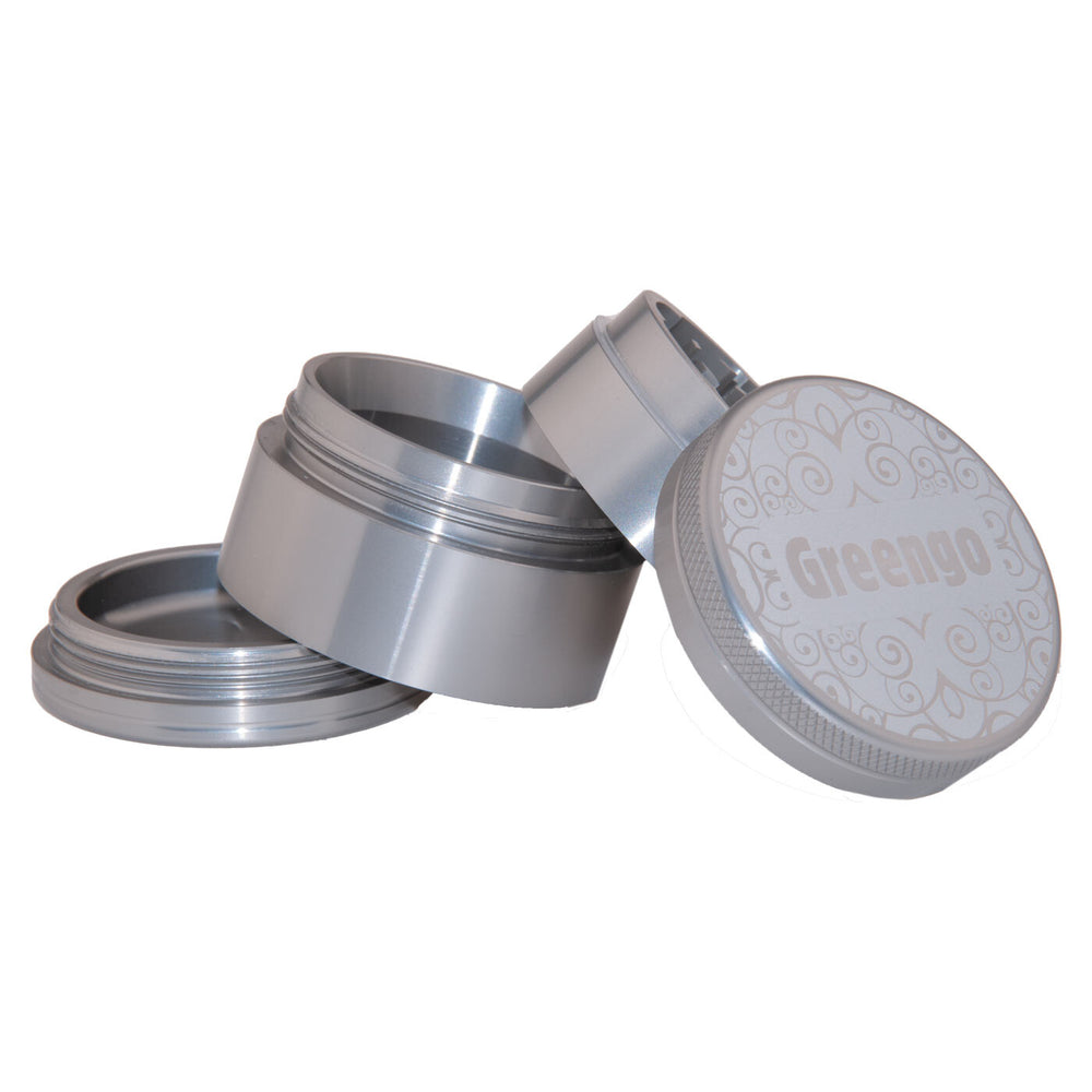 Greengo grinder, 4-dl, 50 mm, gray | Grasscompany.com