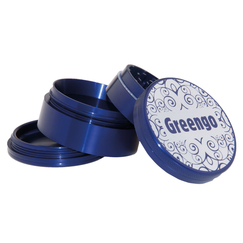 Greengo grinder, 4-dl, 63 mm, blue | Grasscompany.com
