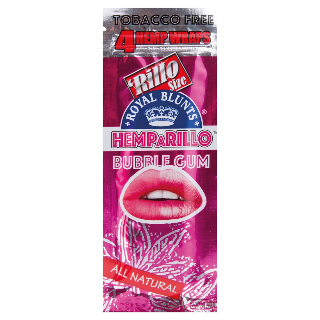 Display Royal Blunts Hemparillo Hemp Blunts Bubblegum 15 x 4 Pcs