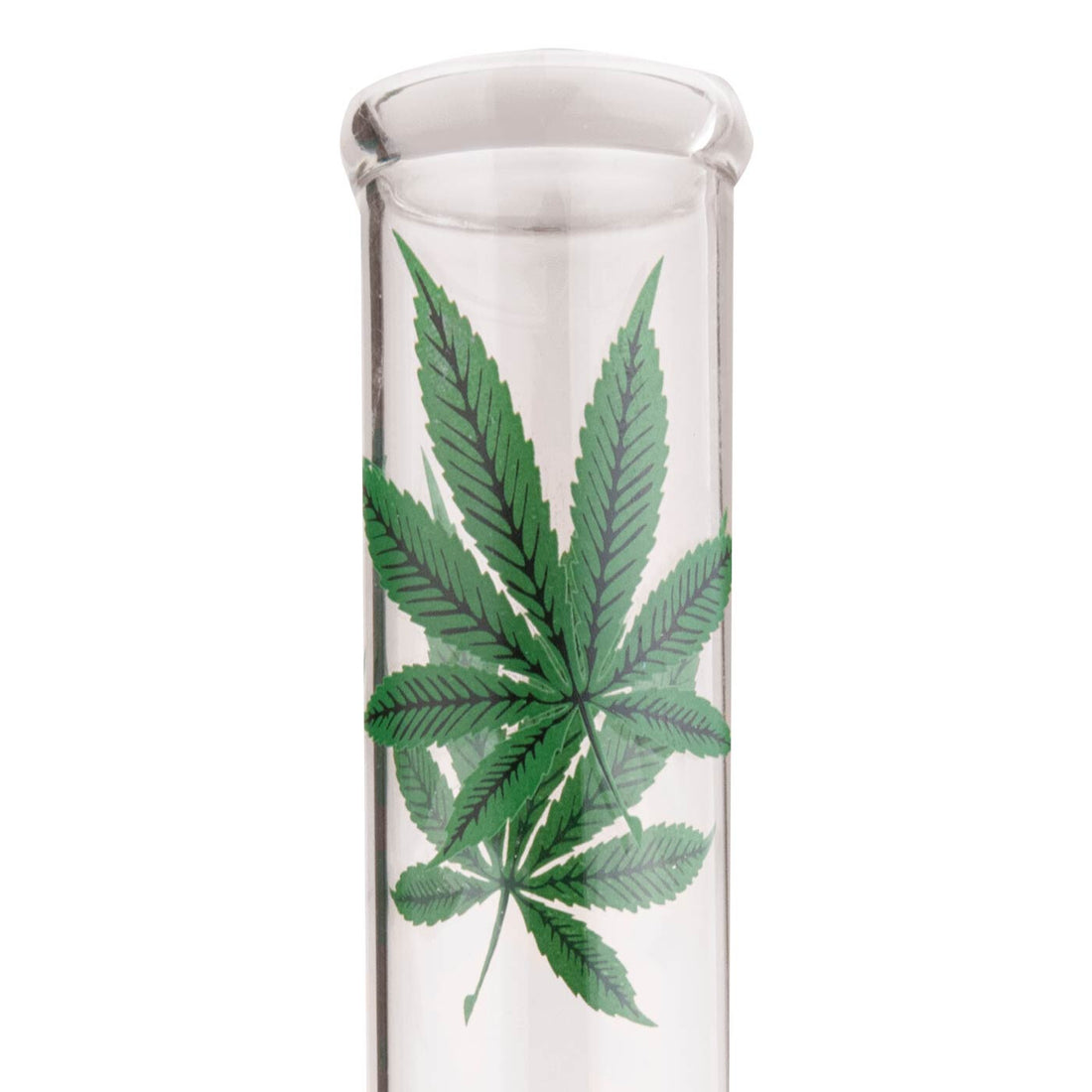 Glass Bong Diagonal Multi Leaf 26 cm 32 mm