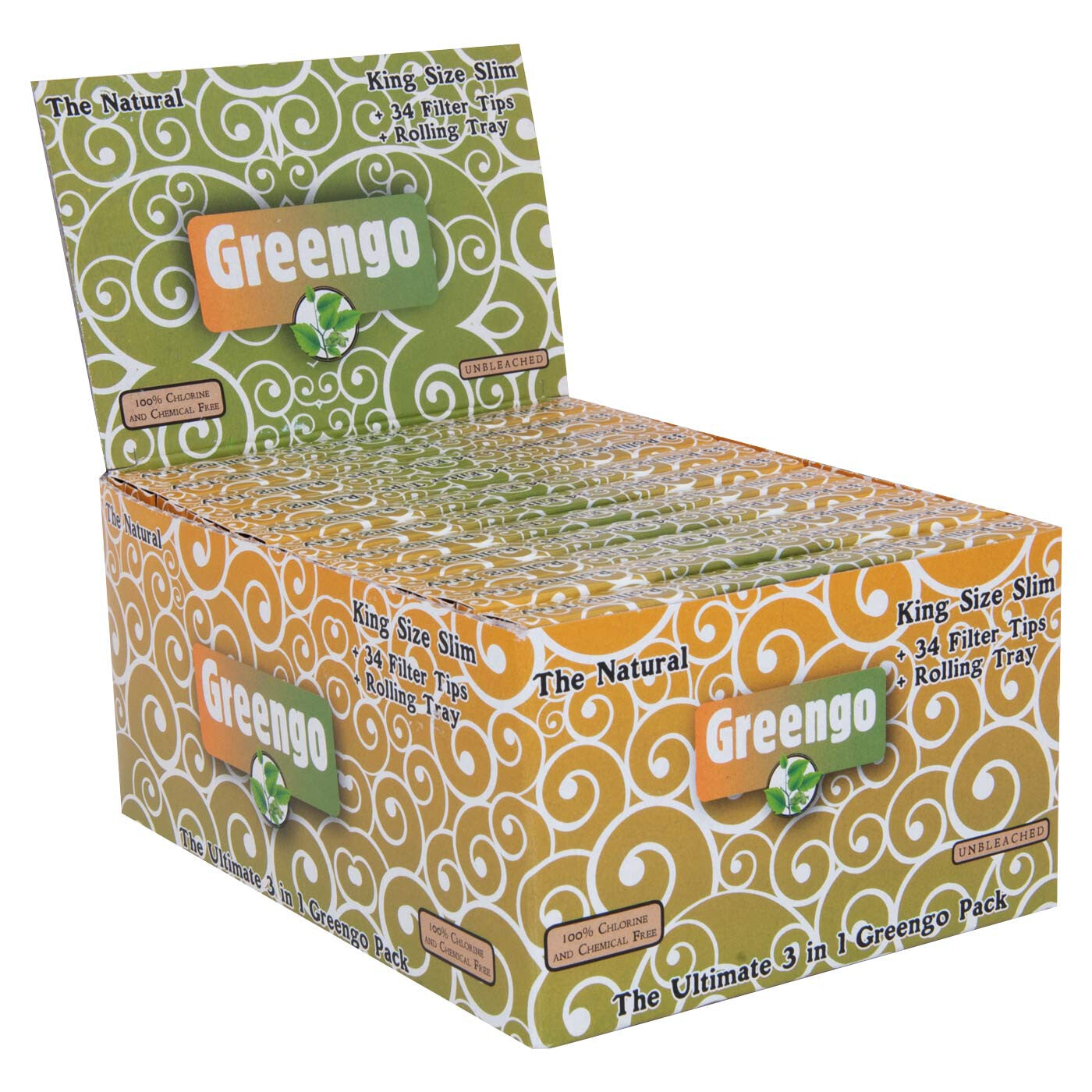 Display Greengo Ultimate Pack King Size Slim 22 Pcs 3in1