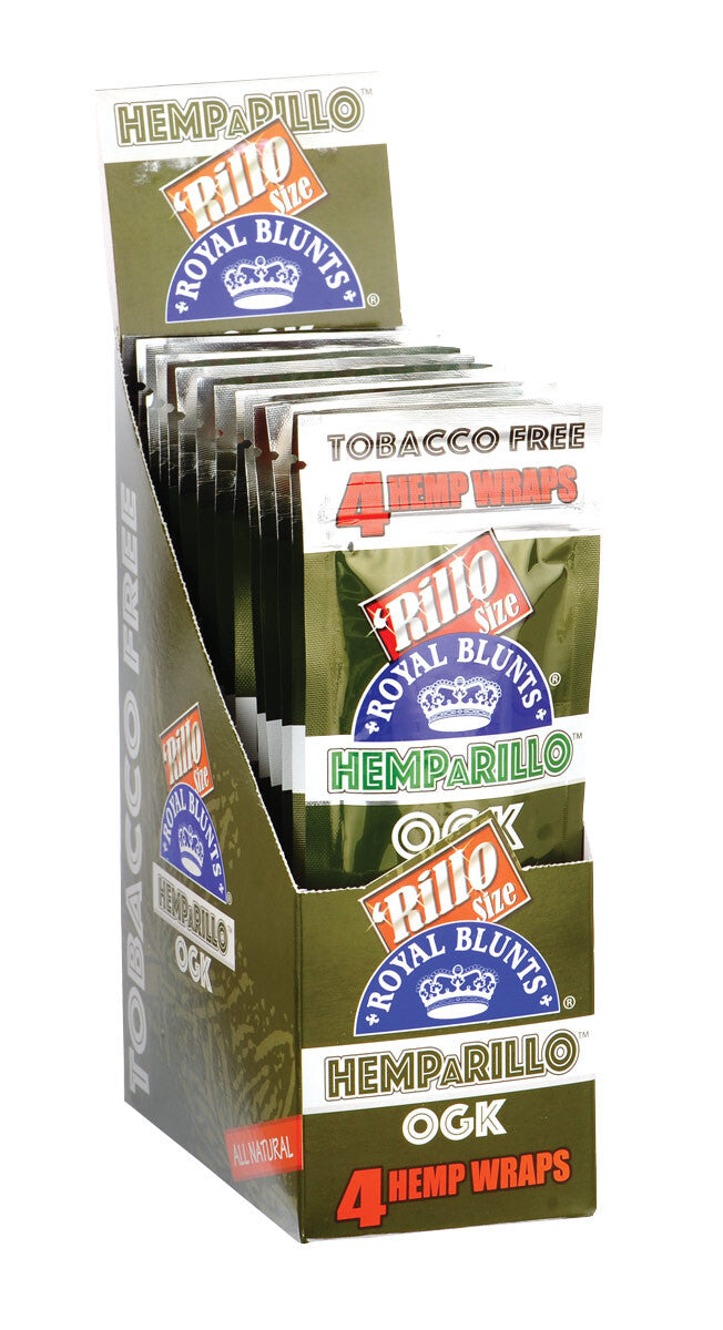 Display Royal Blunts Hemparillo Hemp Blunts OGK 15 x 4 PCS